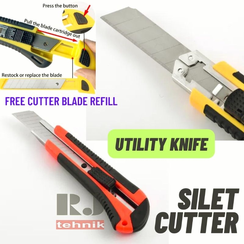 Jual Silet Cutter Knife Utiliy Tajam Kuat | Shopee Indonesia
