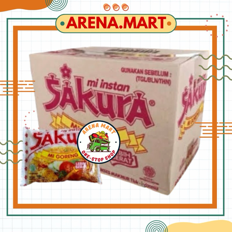 Jual Mi SAKURA Mie Instant Goreng Mie Sakura Mie Goreng Sakura 1 Dus ...