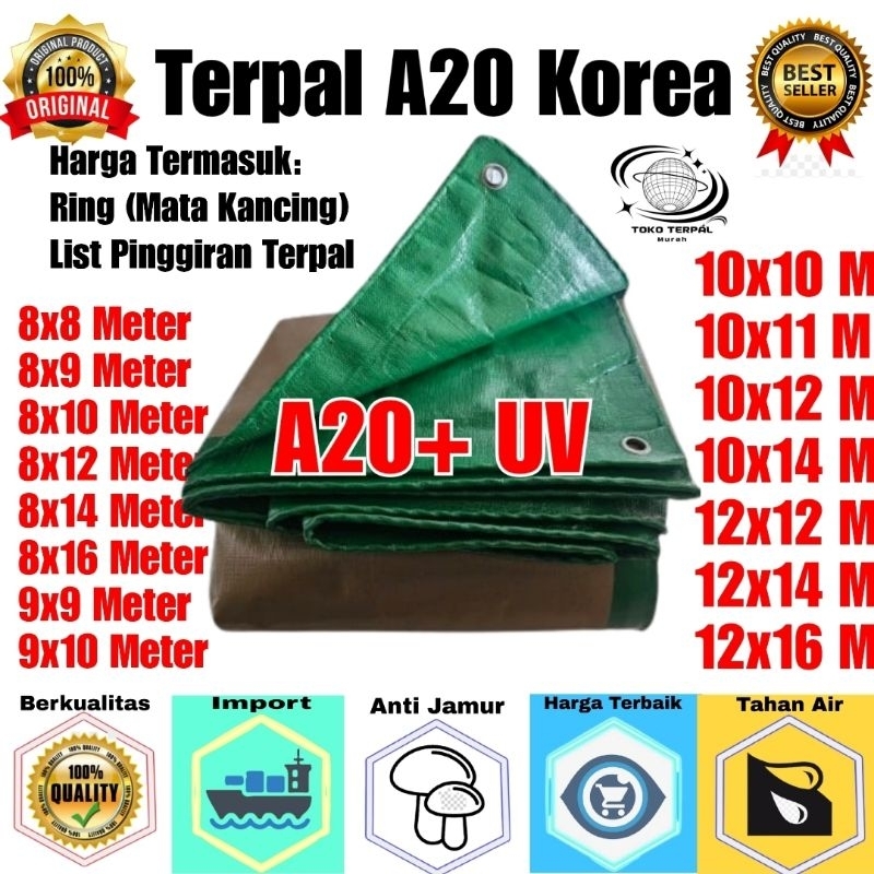 Jual Terpal A20 Ukuran 10x12 Korea Super Tebal | Shopee Indonesia