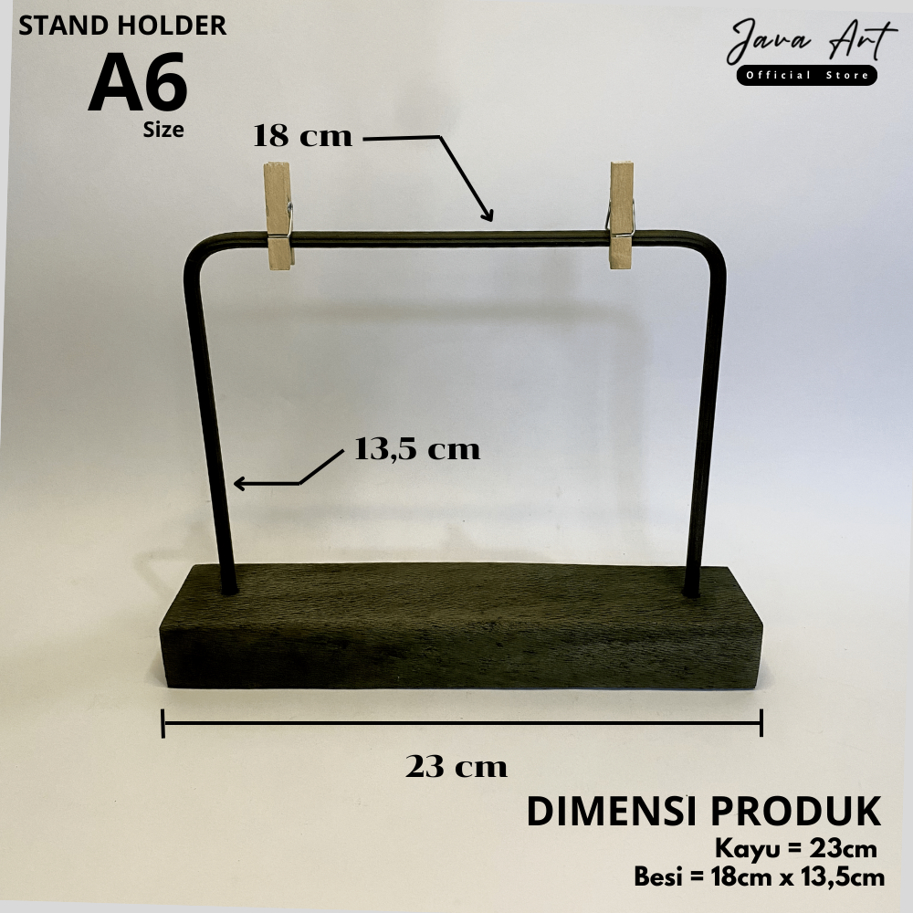 Jual STAND HOLDER MENU A6 BLACK EDITION LANDSCAPE INDUSTRIAL KALENDER ...