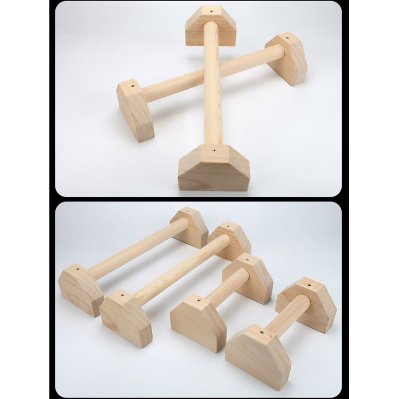 Jual Parallettes Bar Push Up Wannalife | Calisthenics Stand Pushup Kayu ...