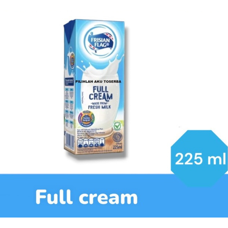 Jual Susu Frisian Flag FULL CREAM 225 ml ( HARGA 1 DUS ISI 36 ) | Shopee Indonesia
