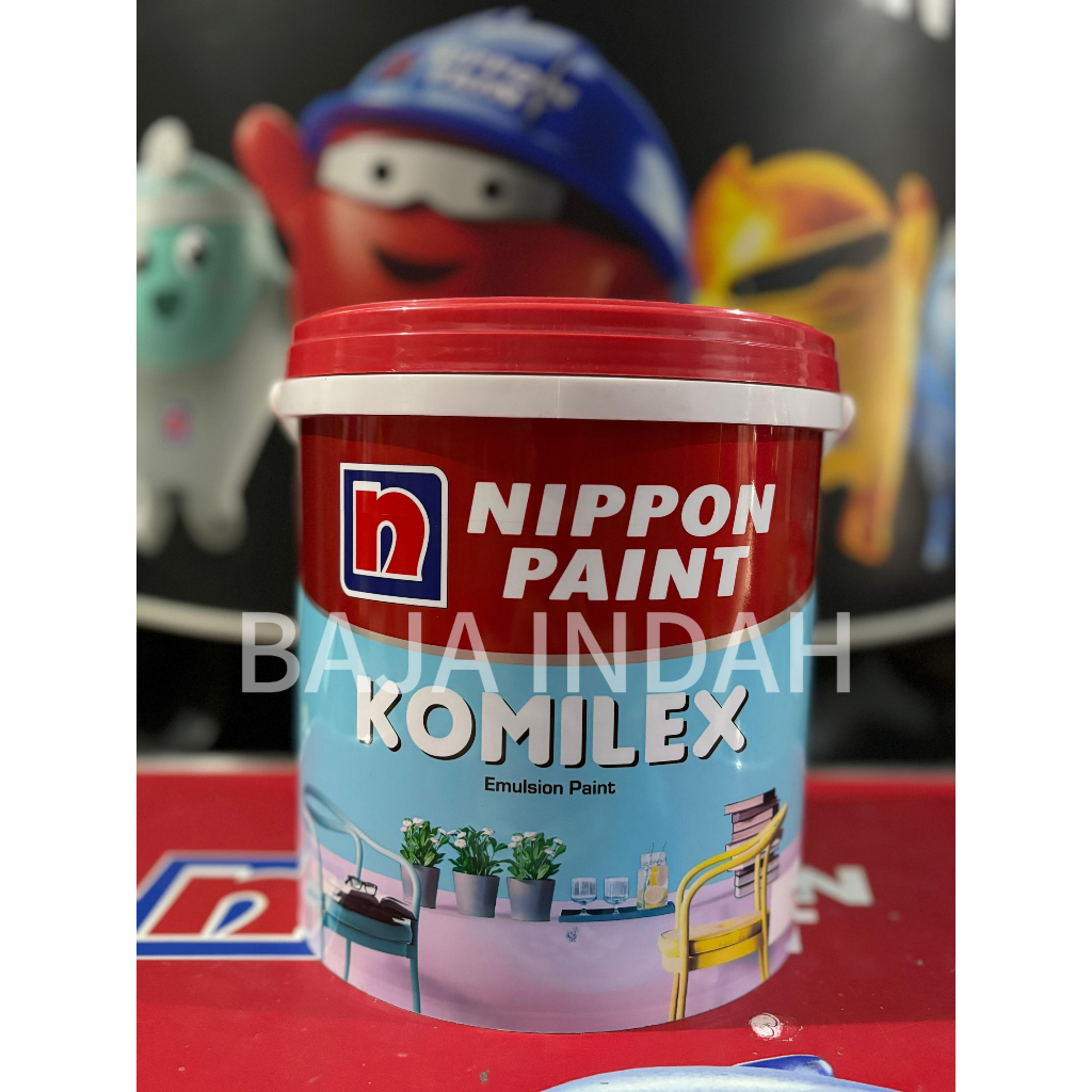 Jual CAT TEMBOK NIPPON KOMILEX 4,5 KG | Shopee Indonesia