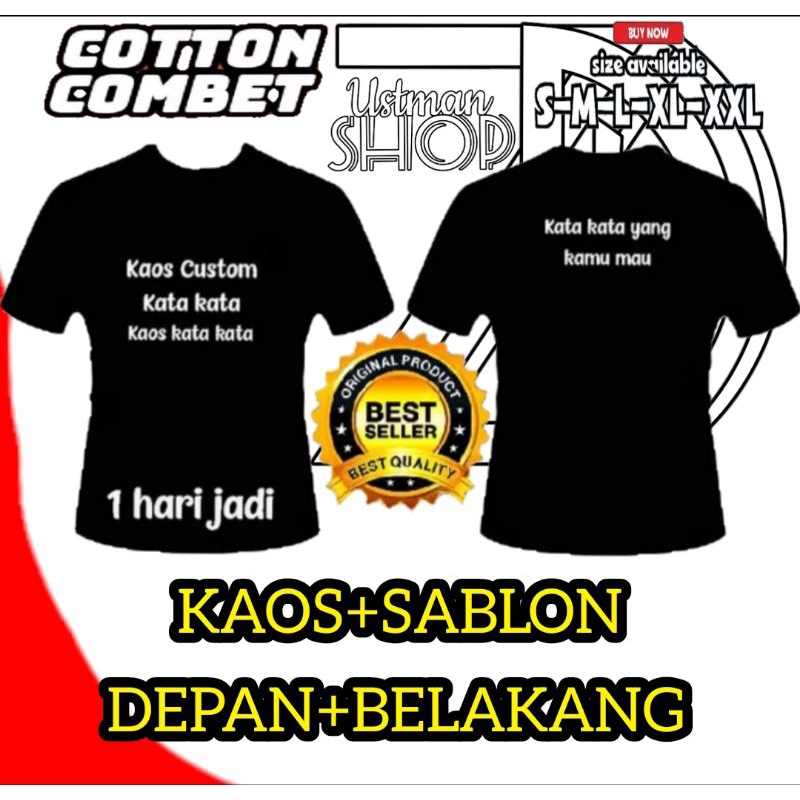 Jual KAOS DISTRO CUSTOM EDISI REQUEST KATA2/LOGO IDAMANMU SPECIAL ...