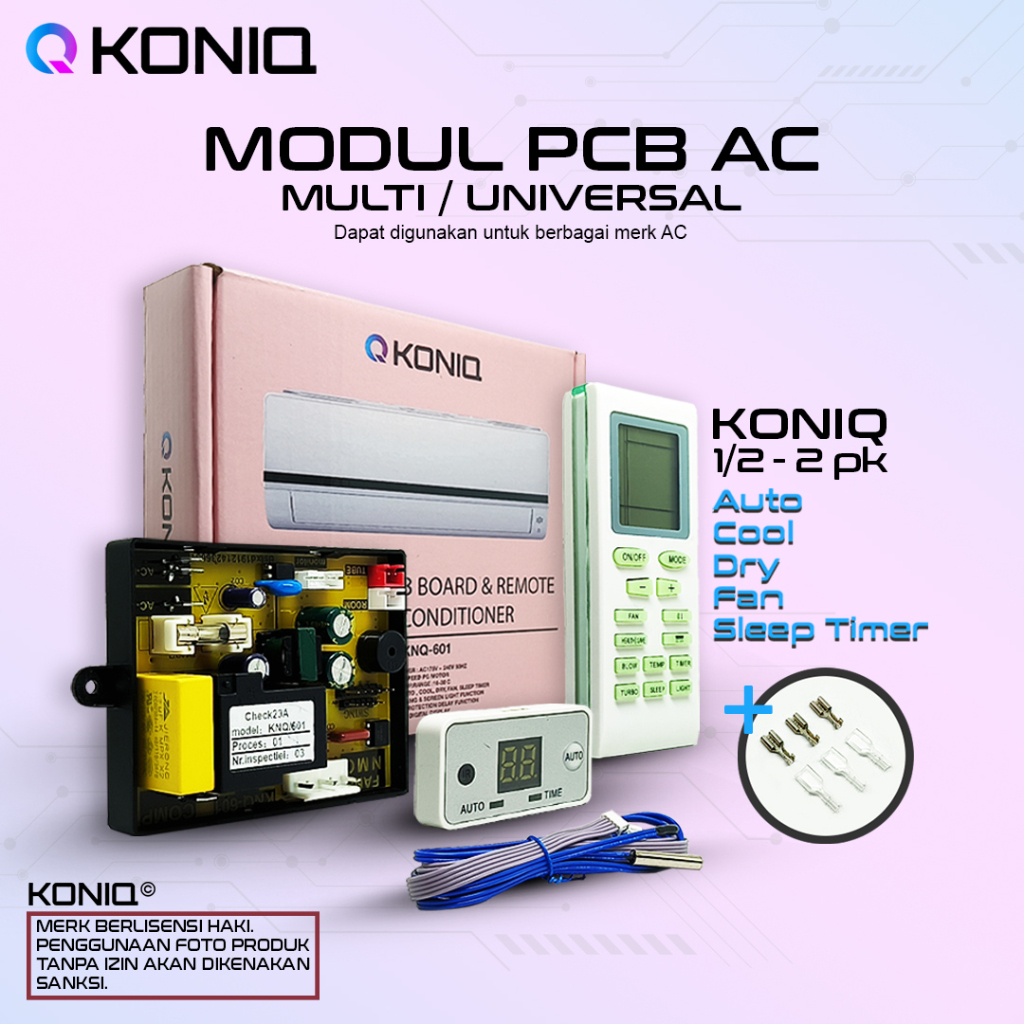 Jual MODUL PCB AC MULTI KONIQ / PCB REMOTE AC UNIVERSAL | Shopee Indonesia