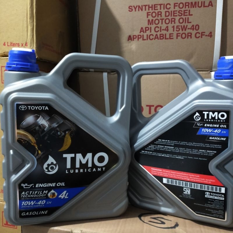 Jual TMO Bensin 10w40 SN Toyota motor oil Genuine asli galon 4lt ...