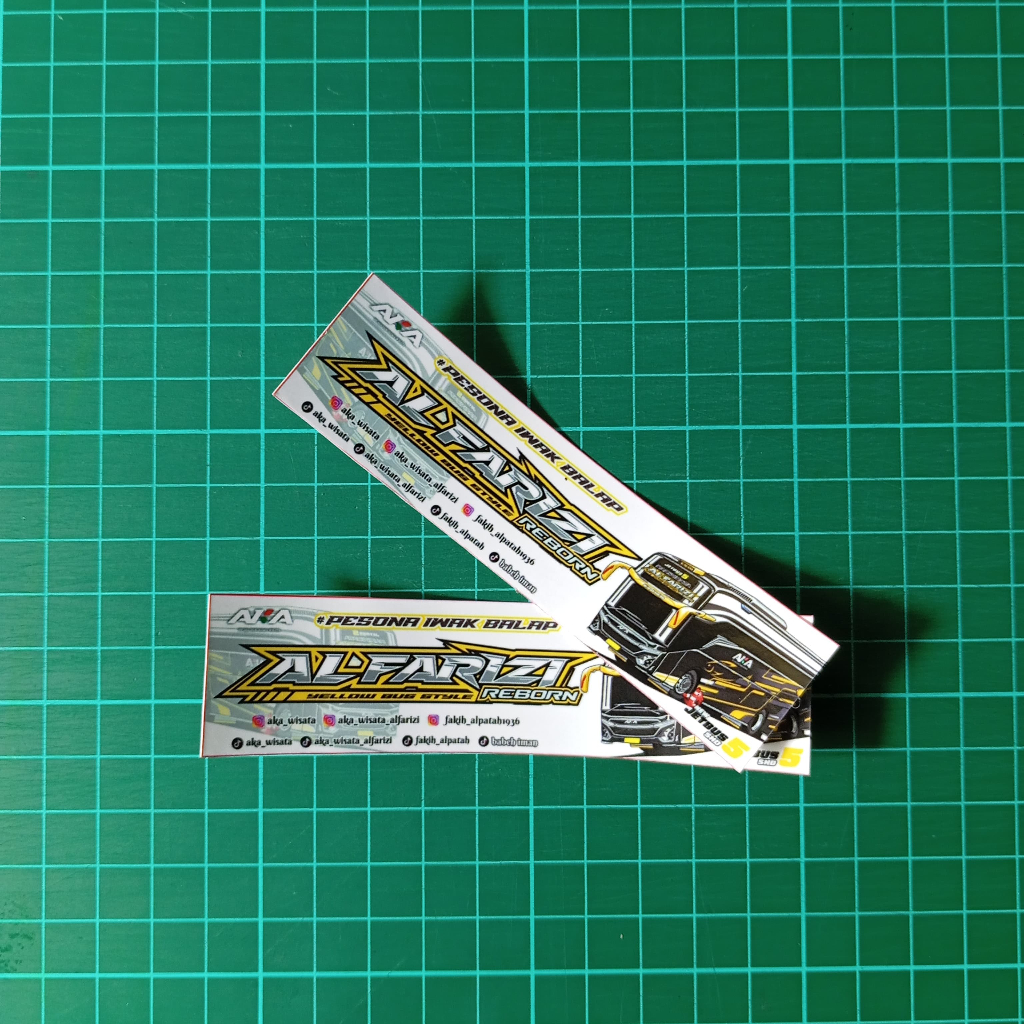 Jual Stiker Bis Artis Aka Wisata Gank Alfarizi Latansa Black Moon Asli ...