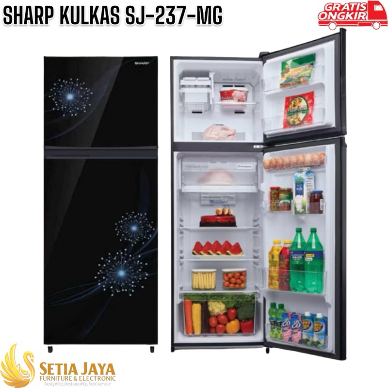Jual SHARP KULKAS 2 PINTU SJ-237MG | Shopee Indonesia