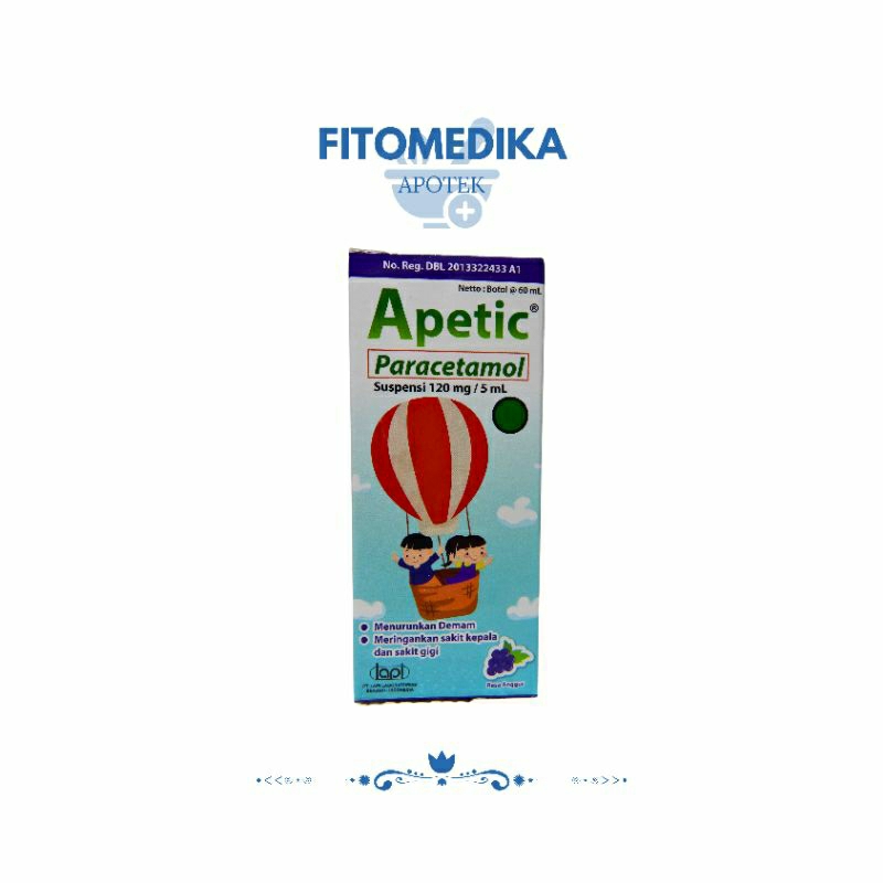 Jual APETIC SIRUP (PARACETAMOL MICRONIZED) | Shopee Indonesia