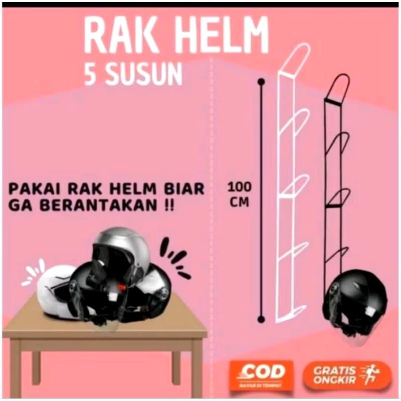 Jual Rak helm/tempat helm susun 5 | Shopee Indonesia