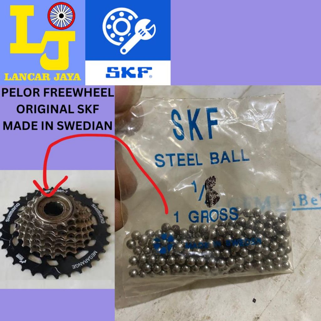 Jual SKF SWEDIAN Pelor Klaher laher Sepeda Freewheel Cassete Sprocket 1 ...