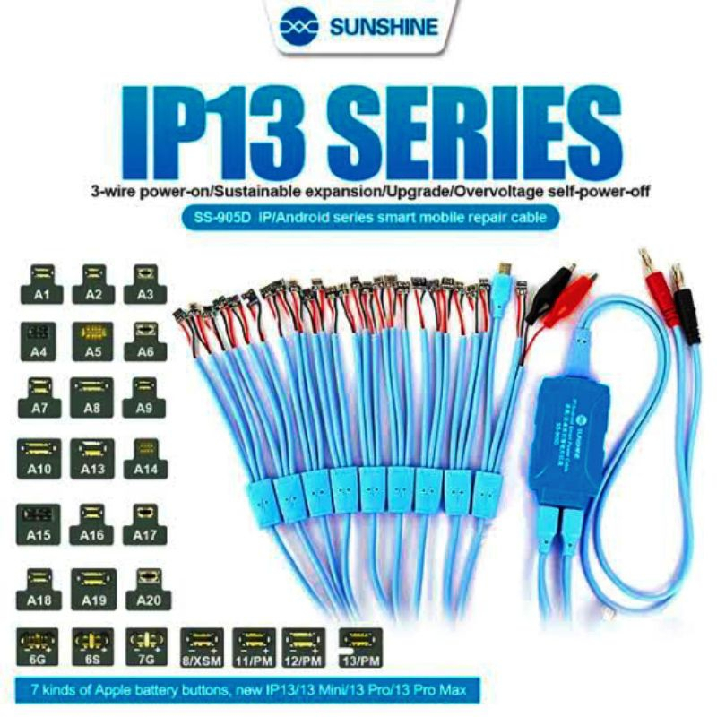 Jual Kabel Power Supply Sunshine SS-905D Untuk HP / Ponsel Android + IP 6 Hingga IP 16 Pro Max ...