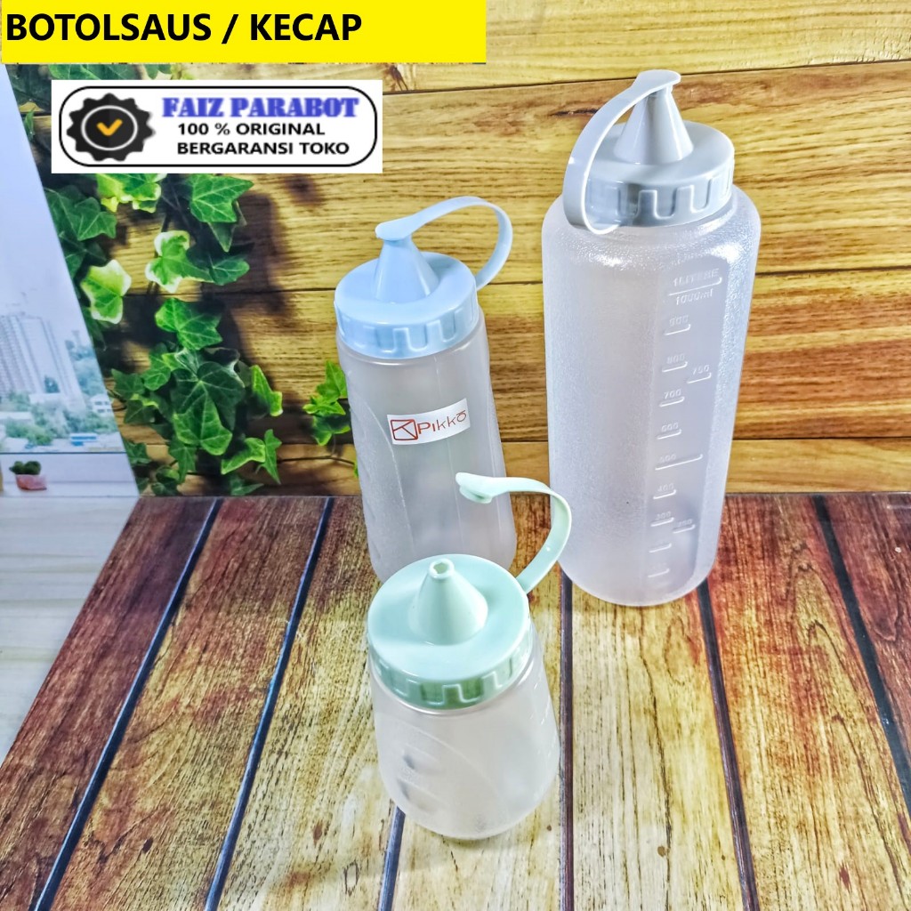 Jual Botol Saus PIKKO Saos Botol Sauce Mayonaise Kecap Cuka Takaran ...