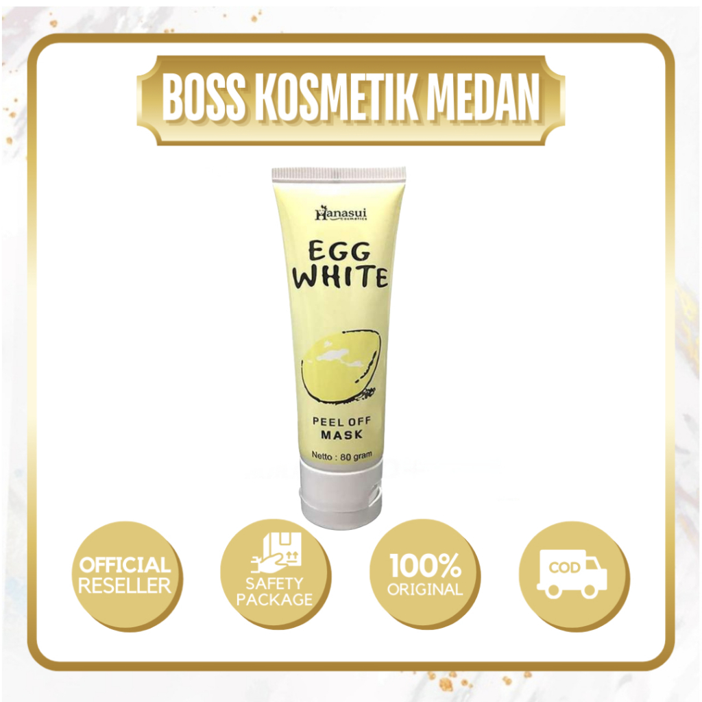 Jual Hanasui Mask Egg White Peel Off Masker Putih Telur 80 gram ...