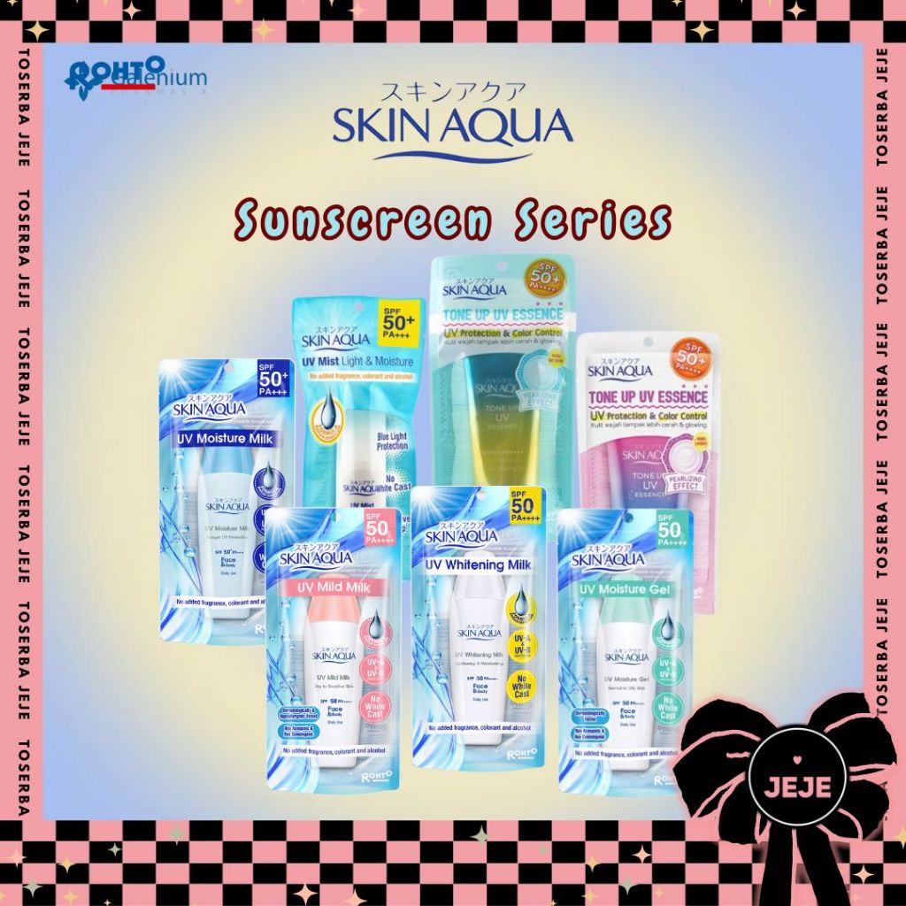 Jual Skin Aqua Sunscreen UV SPF 50 | Moisture Milk Gel Tone Up | Shopee ...