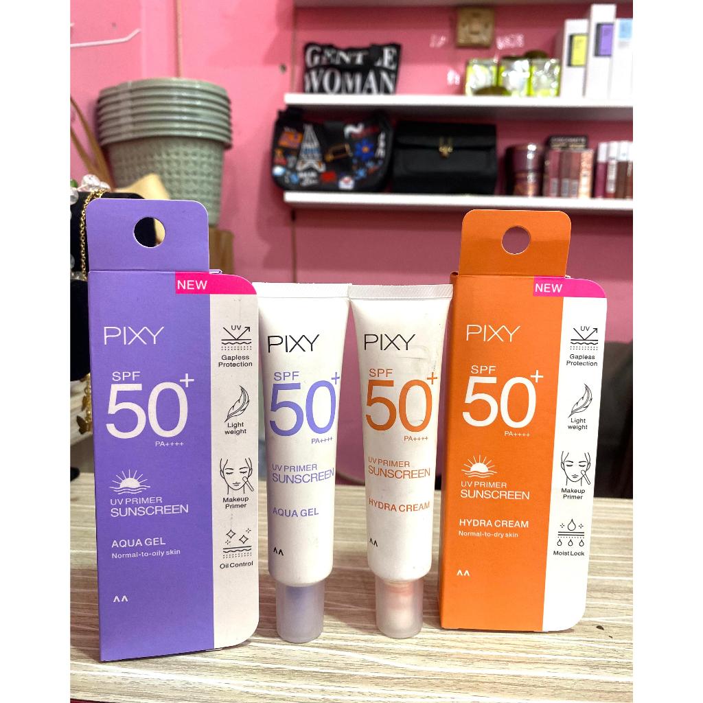Jual PIXY UV Primer Sunscreen Aqua Gel SPF50+ PA+++ & Hydra Cream SPF50 ...