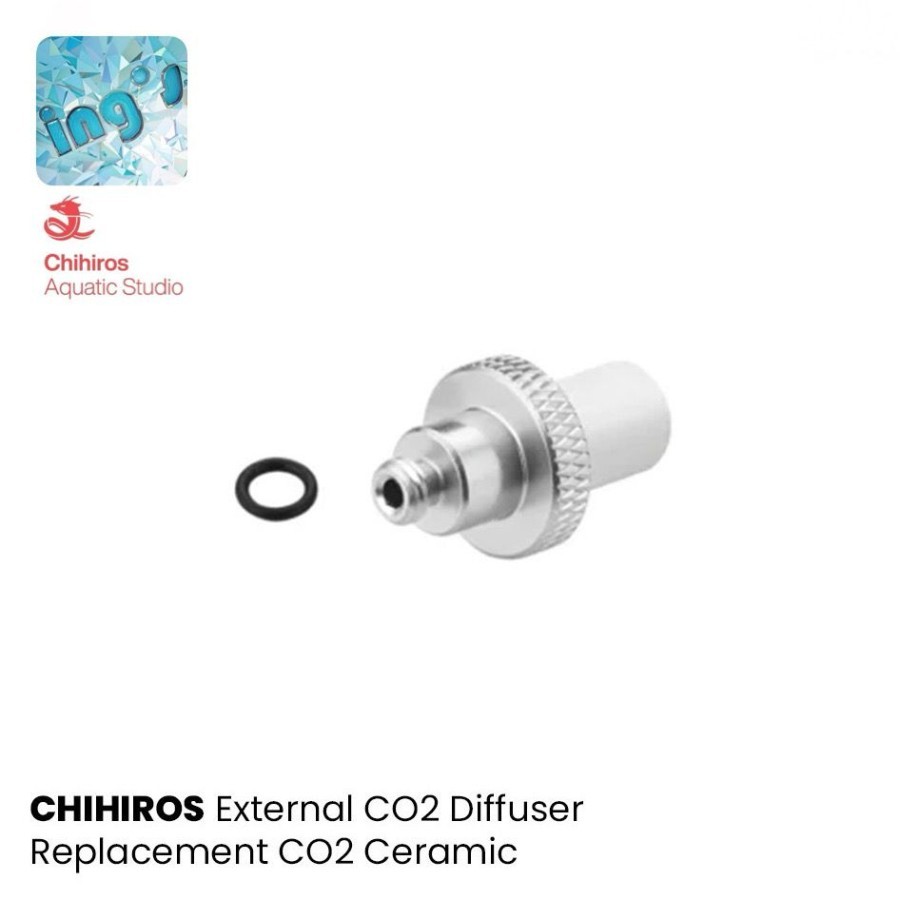 Jual Chihiros Replacement Ceramic for External Co2 Inline Diffuser (Sparepart Ceramic Chihiros ...