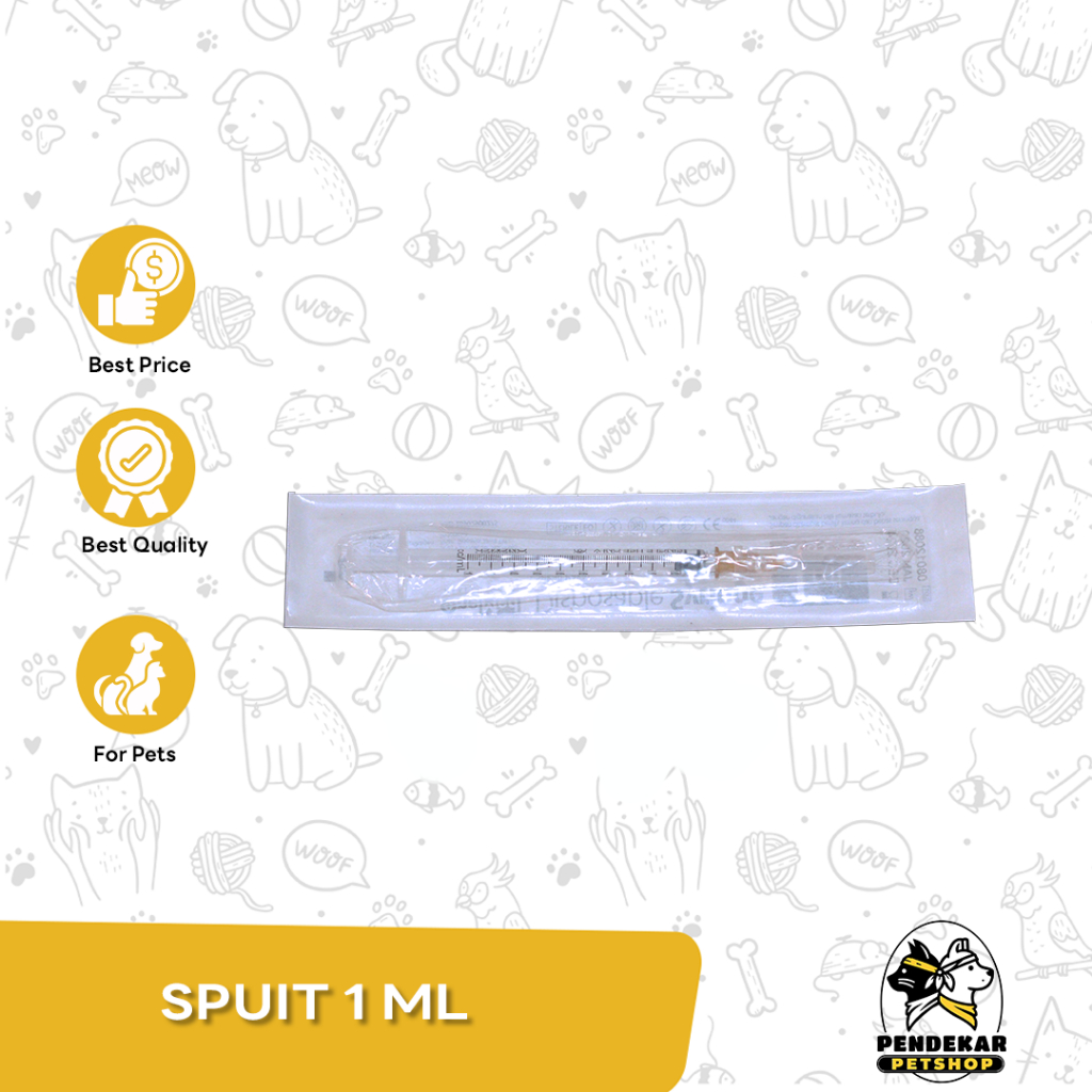 Jual Spuit Spet Suntikan Spetan Hewan Anjing Kucing 1 ML Tanpa jarum ...