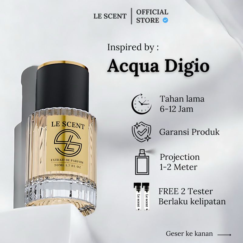 Jual Parfum Tahan Lama Inspired By AQUA DIGIO Aroma segar maskulin | By ...