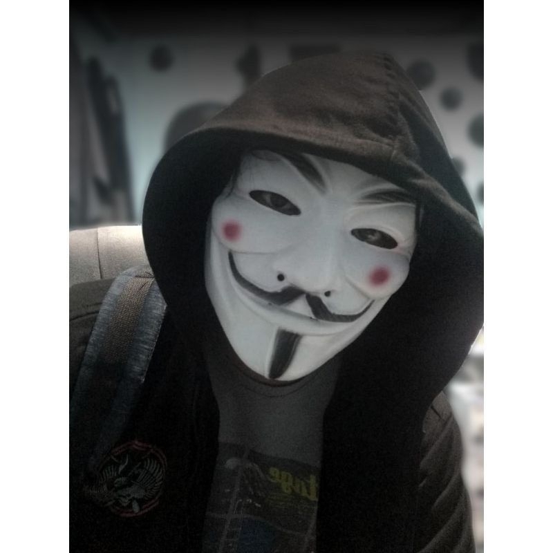 Jual topeng hacker anonymous comic 3D | Shopee Indonesia