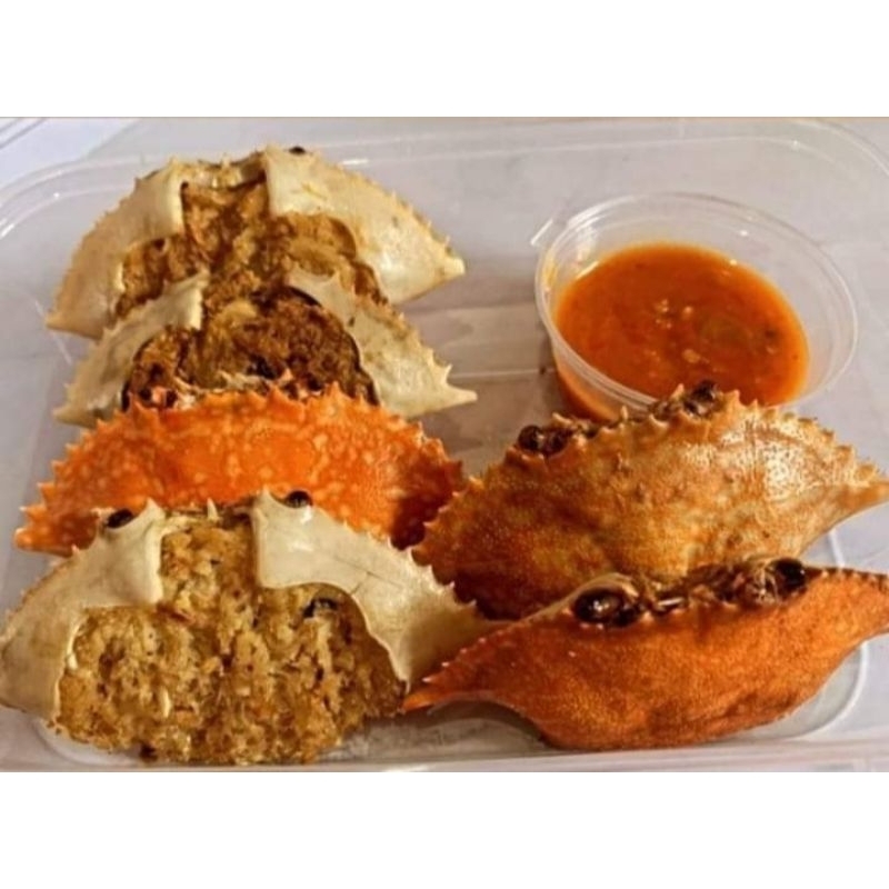 Jual kepiting goreng isi 5 .sangat lezat di temani nasi dan sambal ...