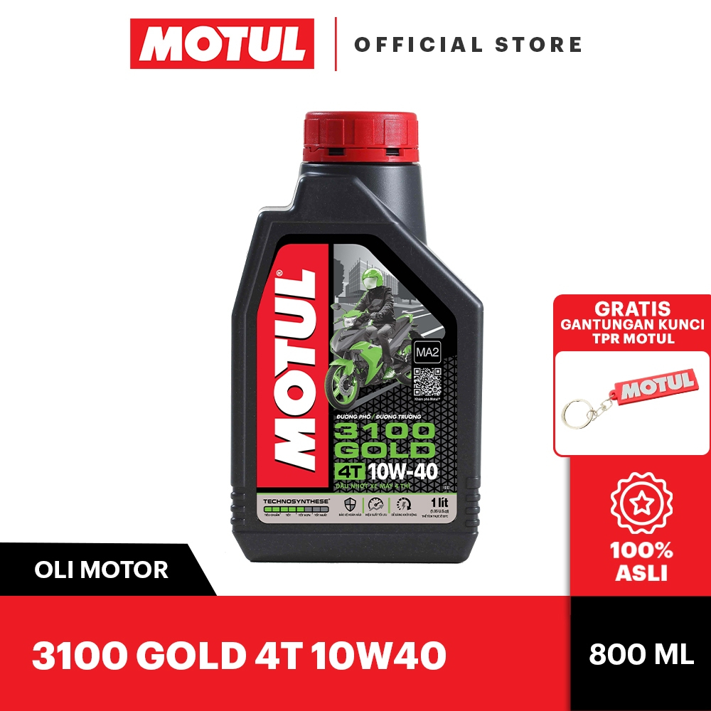Jual Oli Motor Motul 3100 GOLD 4T 10W40 0.8L | Shopee Indonesia