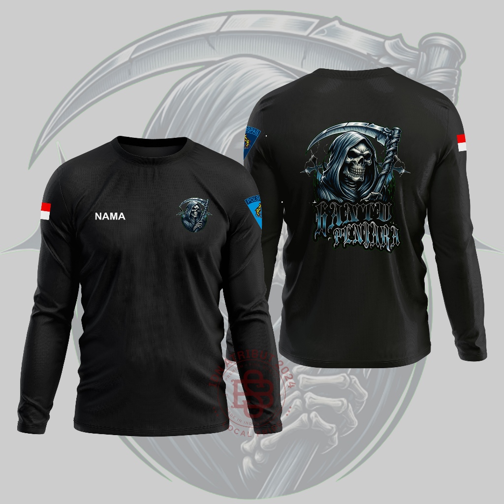 Jual KAOS BAJU TACTICAL HITAM POLSUSPAS HANTU PENJARA - TANGAN PANJANG ...