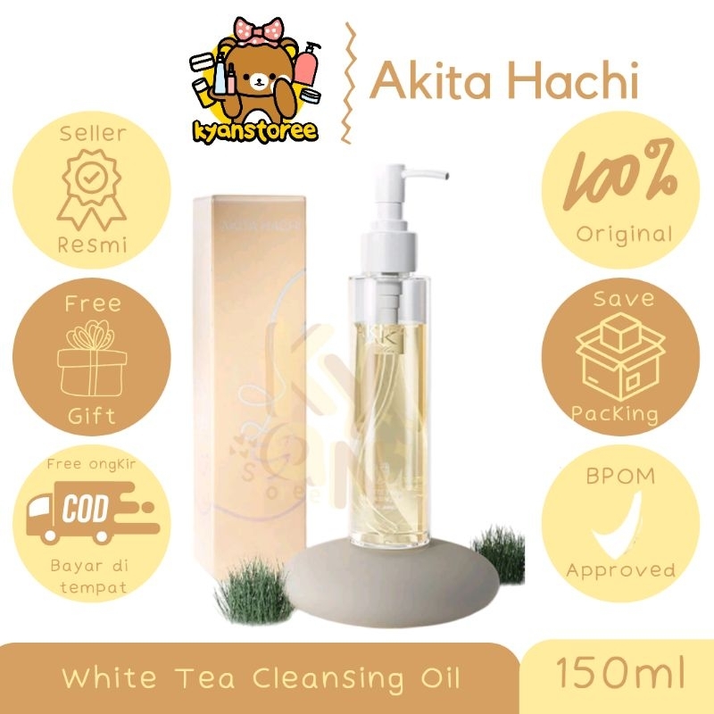 Jual AKITA HACHI WHITE TEA FACE CLEANSING OIL | Shopee Indonesia