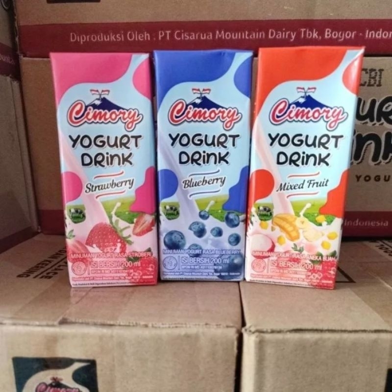 Jual CIMORY YOGURT DRINK 200ML ( Strawberry / Blueberry / Mixed Fruit ) | Shopee Indonesia