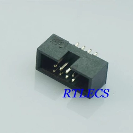 Jual Socket Straight IDC 2X4 pin Box header connector 8p 2.54mm Soket ...