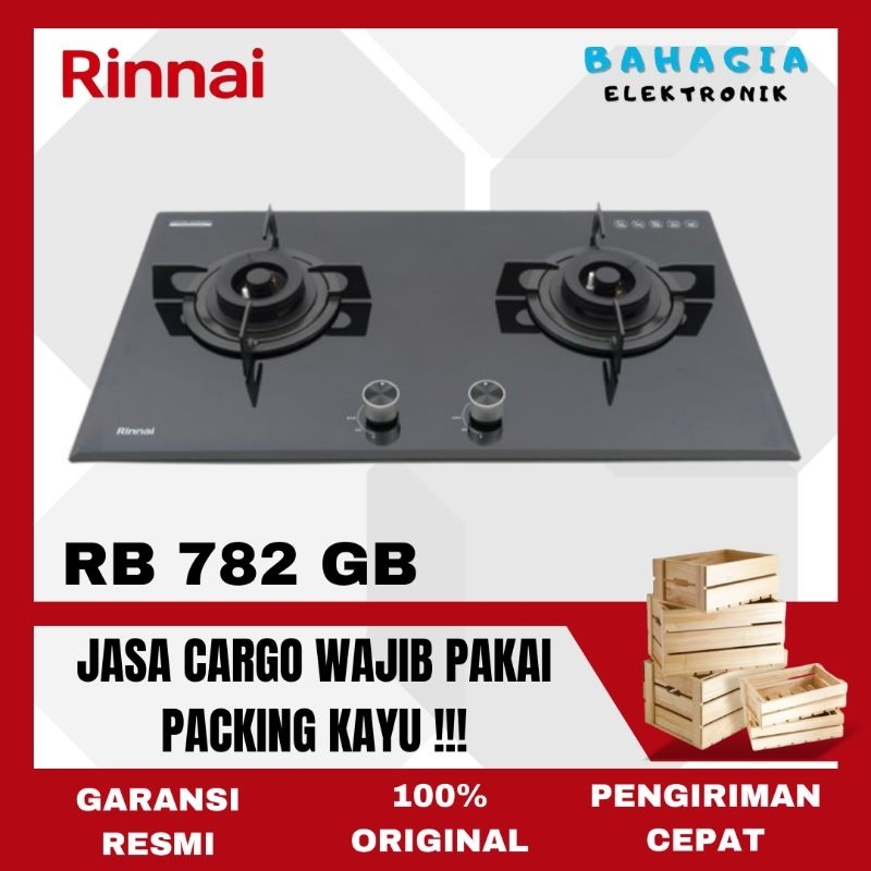Jual RINNAI RB 782G-B kompor tanam 2 tungku | Shopee Indonesia