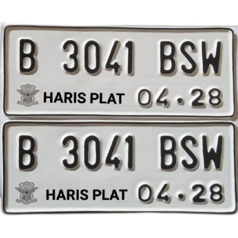 Jual PLAT MOTOR STANDAR VARIASI. FONT BARU & FONT LAMA. HARGA MURAH ...