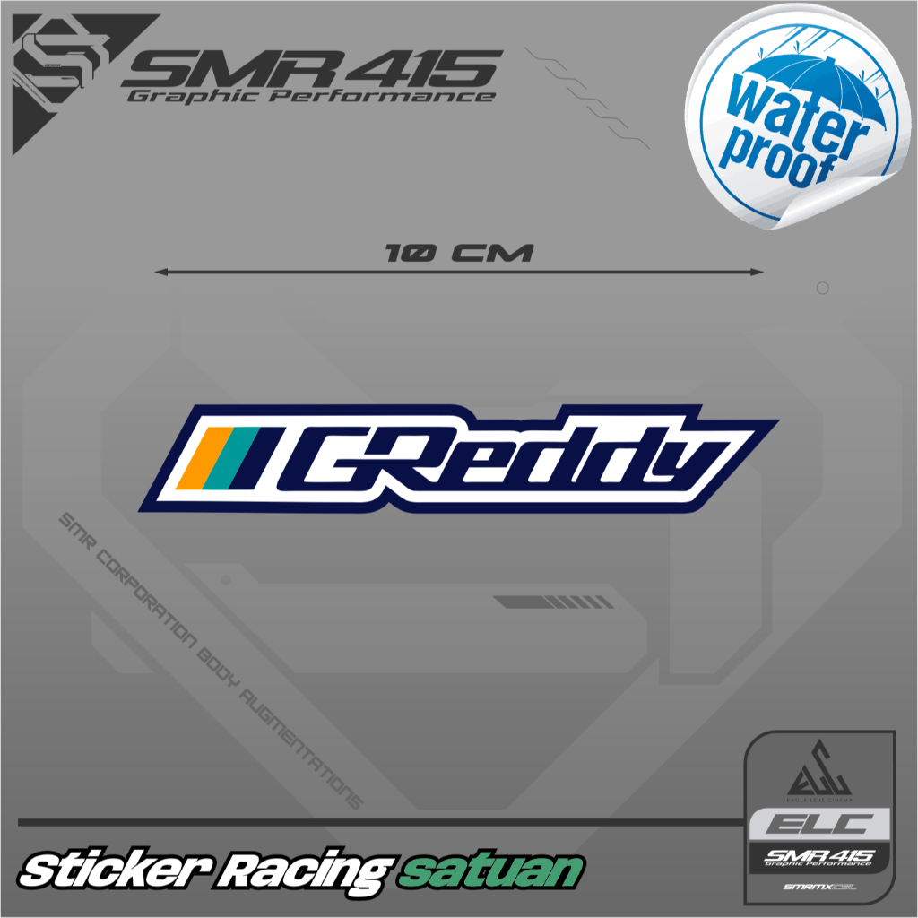 Jual STIKER GREEDY / stiker vinyl greedy racing / stiker printing logo ...