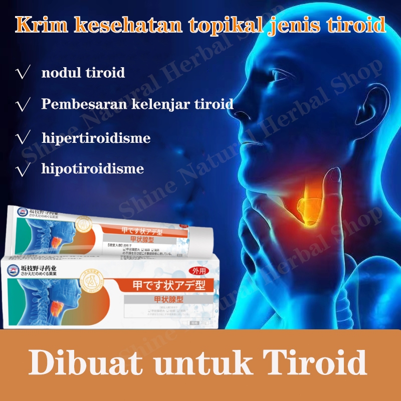 Jual Krim Tiroid 20g obat gondok, benjolan di leher, Hipertiroid ...