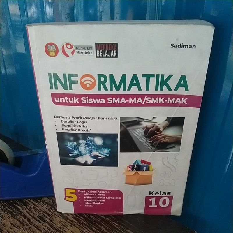 Jual BUKU INFORMATIKA UNTUK SISWA SMA-MA/SMK-MAK KELAS 10,X,1 KURIKULUM MERDEKA | Shopee Indonesia