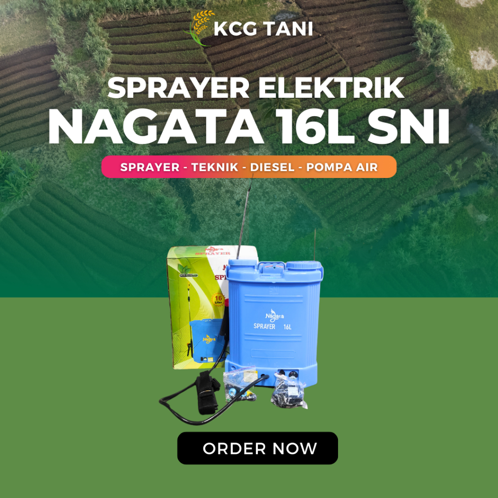 Jual sprayer elektrik semprot pertanian 16L original nagata | Shopee ...