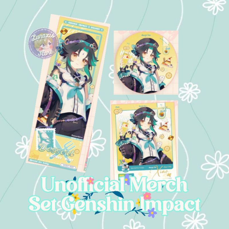 Jual Unofficial Merch Holo Bookmark Pin Badge Polaroid Photocard Set ...