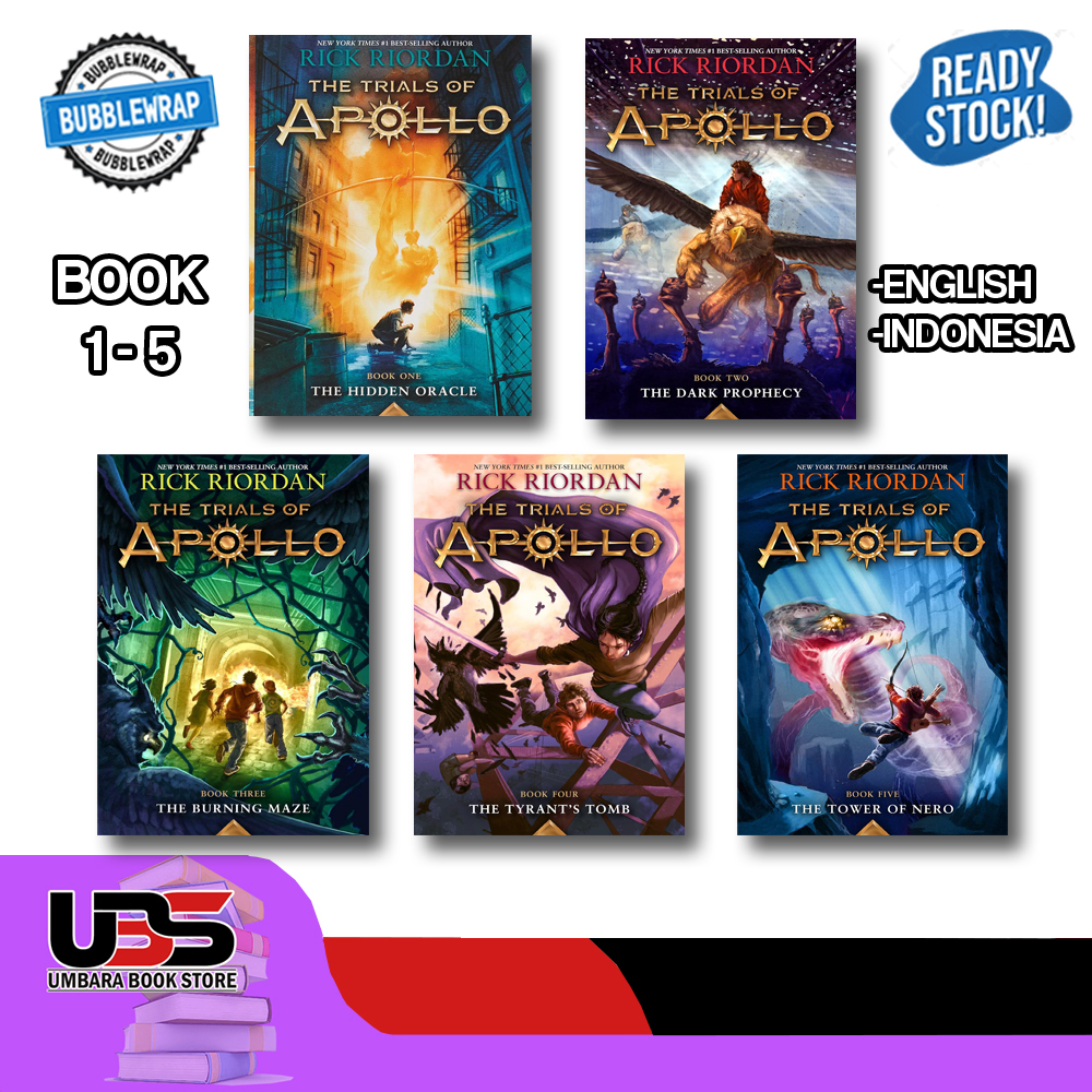 Jual The Trials of Apollo, Book 1 - 5 by Rick Riordan (Indonesia ...