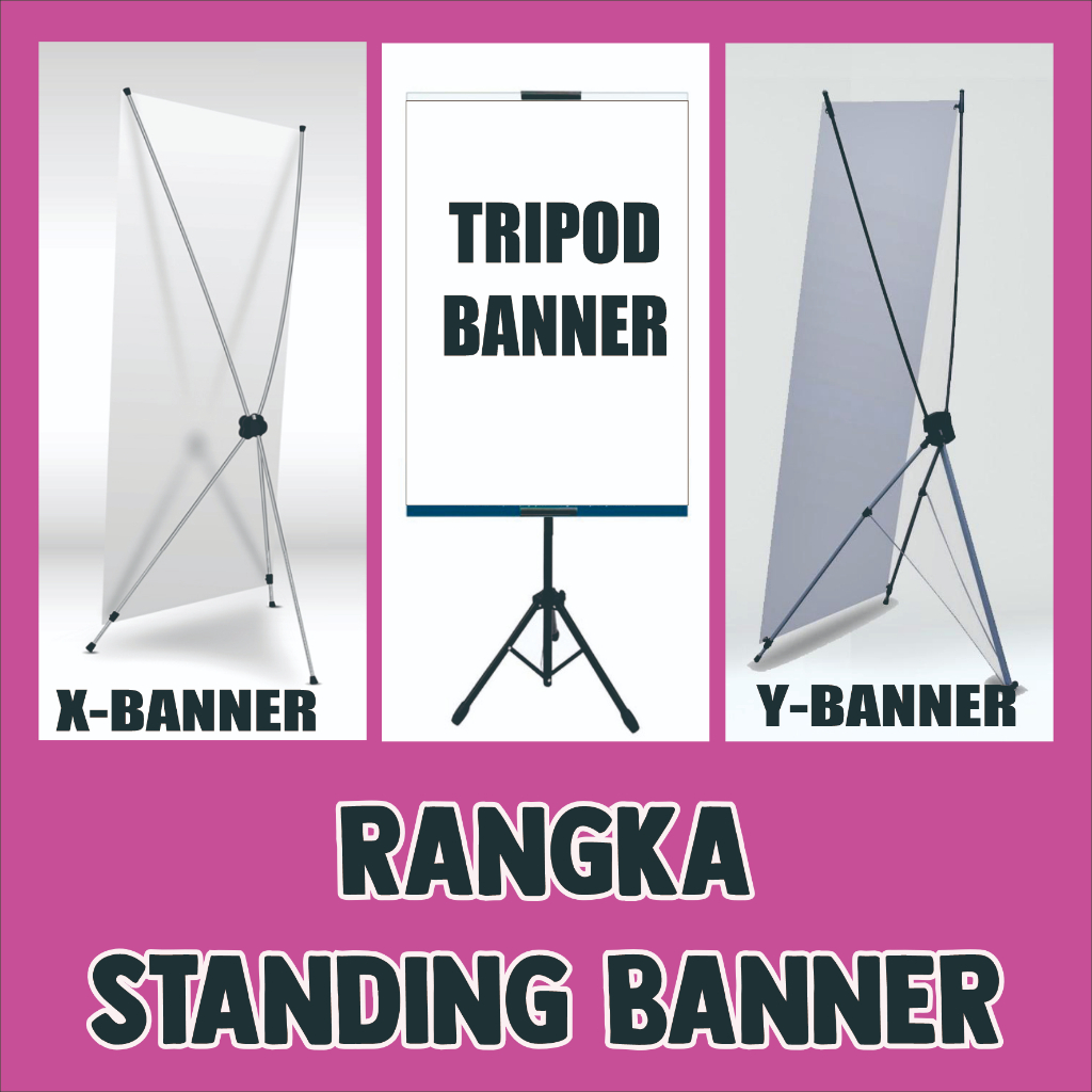 Jual Rangka Standing Banner ( HANYA RANGKA BESI) | Shopee Indonesia