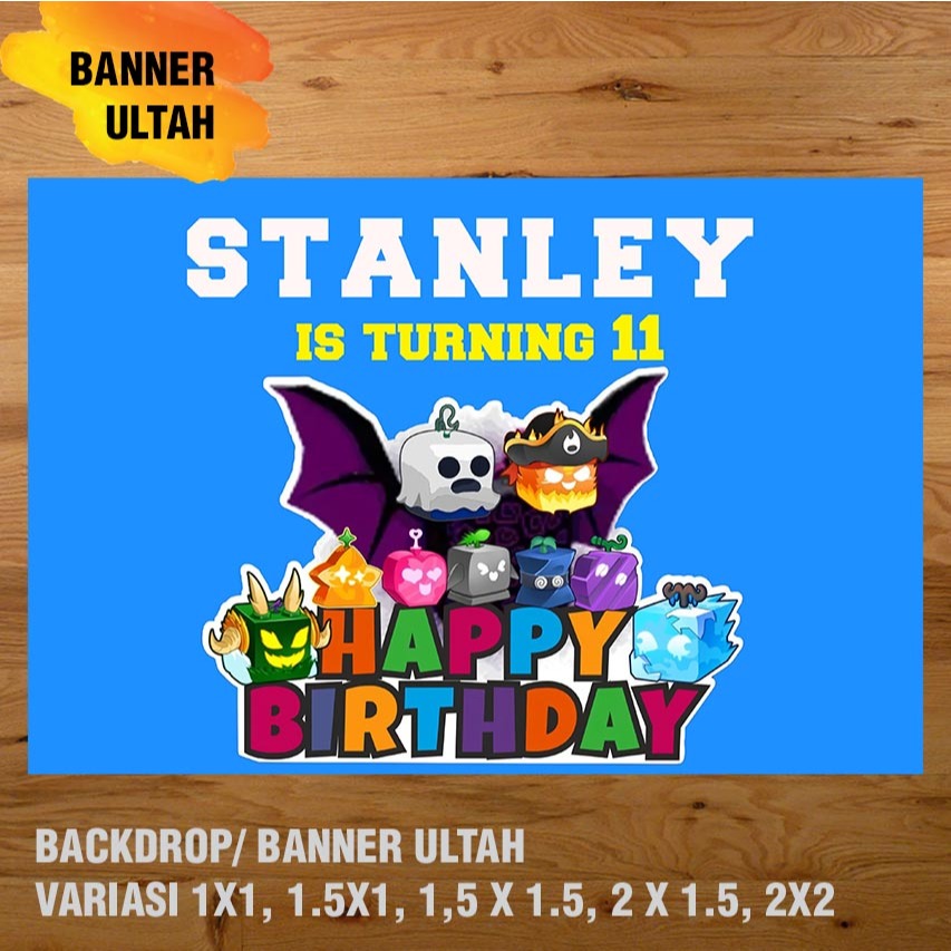 Jual BLOCKS FRUIT BANNER/ BACKDROP/ SPANDUK ULANG TAHUN UL-TAH | Shopee ...