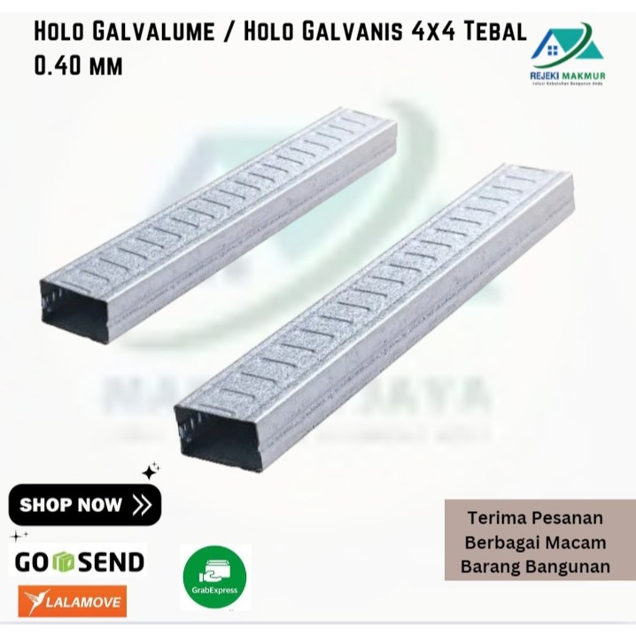 Jual Holo Galvalume / Holo Galvanis 4x4 Tebal 0.40 mm | Shopee Indonesia