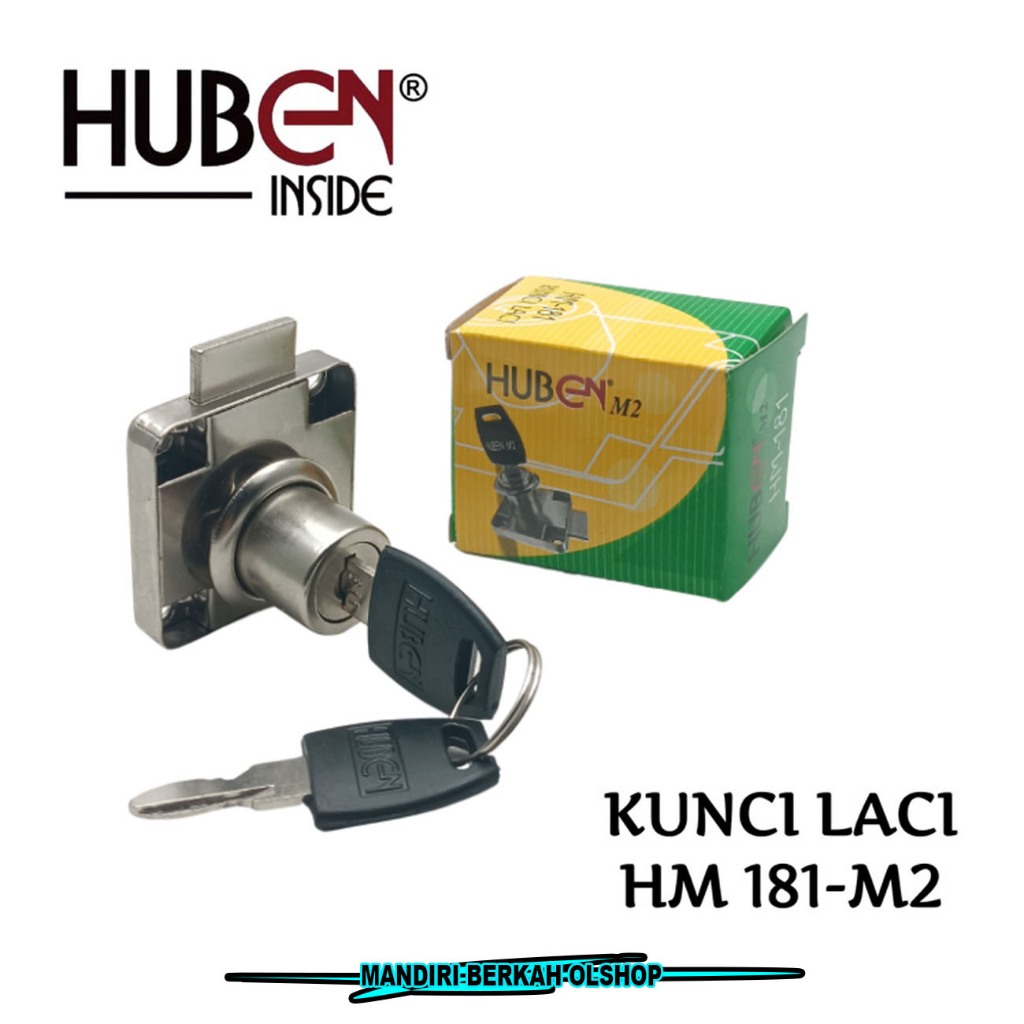 Jual HUBEN HM 181-22 M2 Kunci Laci Lemari Panjang 2,5 cm 25mm Drawer ...