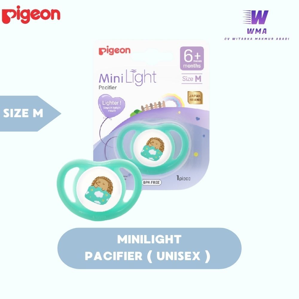 Jual Empeng Pigeon Minilight Pacifier size M ( Unisex) | Shopee Indonesia