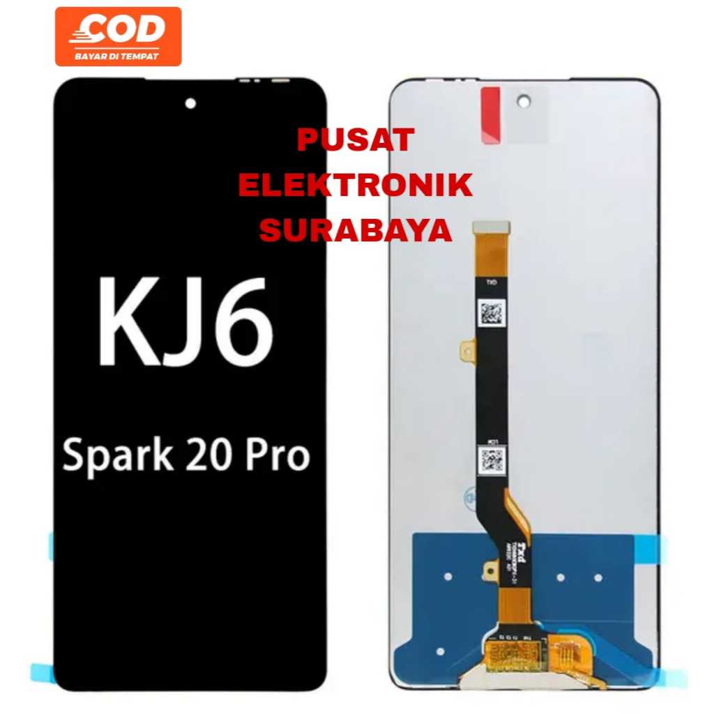 Jual LCD TOUCHSCREEN TECNO SPARK 20 PRO / KJ6 - ORI COMPLETE | Shopee ...