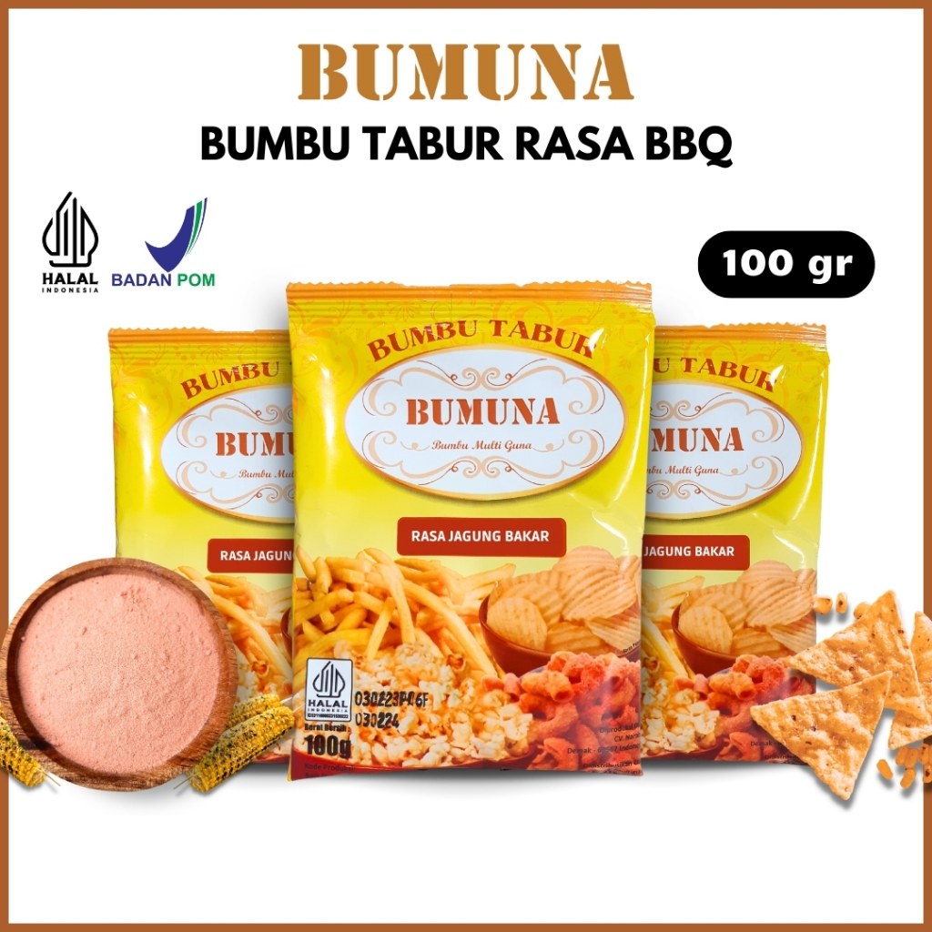 Jual Bumbu Tabur Rasa Jagung Bakar 100 gram Bumuna / Bumbu Cemilan ...