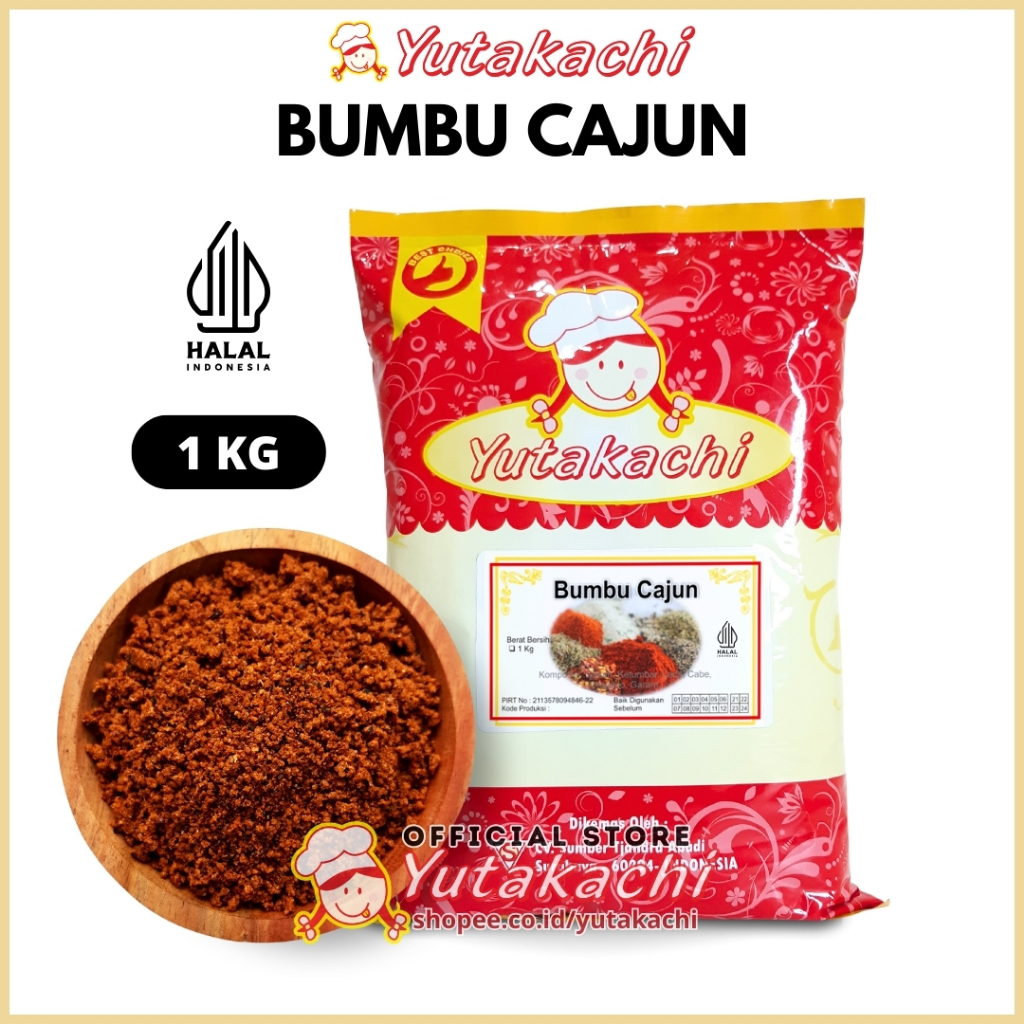 Jual Bumbu Cajun Bubuk 1Kg Yutakachi / Cajun Seasoning Powder | Shopee ...