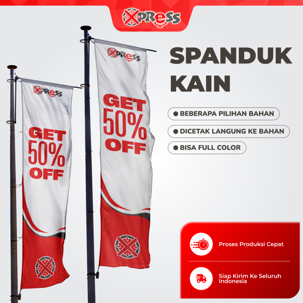 Jual Cetak Spanduk Kain/ Cetak Spanduk Bendera | Shopee Indonesia