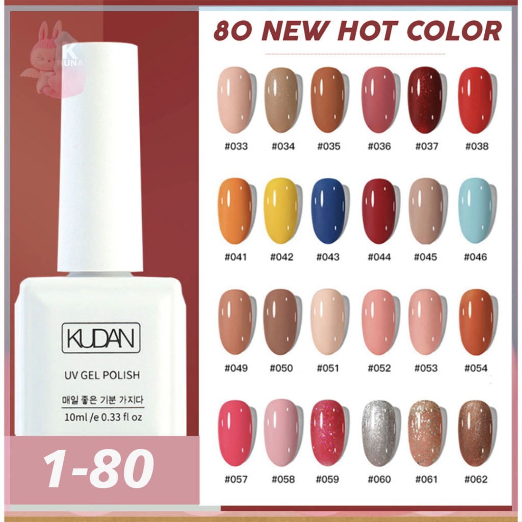 Jual KUDAN Nail Gel Polish Soak Off LED Kutek Gel Tahan Lama Gel nail ...
