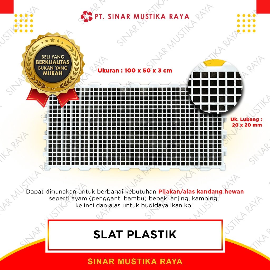Jual Slat Plastik Lantai Tatakan Alas Kandang Hewan Anjing Kucing Ayam Kambing Kucing Kelinci ...