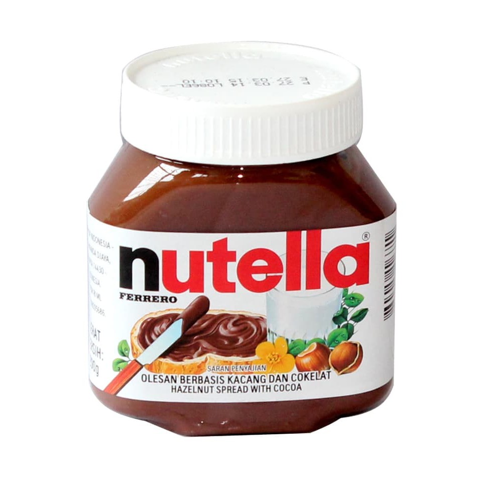 Jual Nutella Ferrero Selai Coklat Hazelnut Cocoa 200gr/350gr | Shopee ...